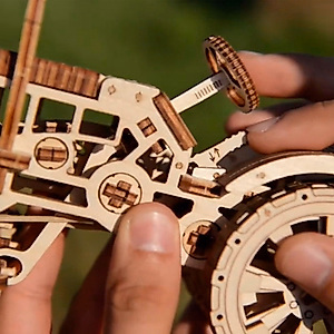 WOODEN.CITY 3D Wooden Tractor Puzzle - Model Tractor Kits Wooden 3D Puzzles for Adults - Tractor Wooden Craft Model Building Kits for Adults - 3D Wooden Model Kit for Adult to Build Tractor 164 Parts