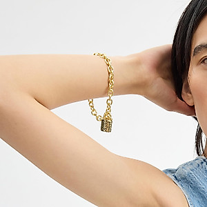 Coach Women's Quilted Padlock Bracelet