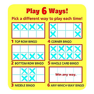 TREND ENTERPRISES, INC. Alphabet, Numbers, Colors & Shapes Wipe-Off Bingo (T-6601)