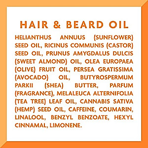 Cantu for Men Hair & Beard Oil, 3.4 fl oz (Packaging May Vary)