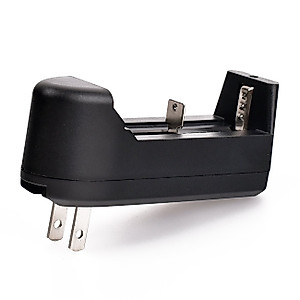 18650 Rechargeable Battery Charger w￵i￵th 1Pack B￵￵att￵￵ery, Single-Slot Intelligent Battery Charger for 3.7V Li-ion Rechargeable Battery 18650,26650,21700,18500,18350