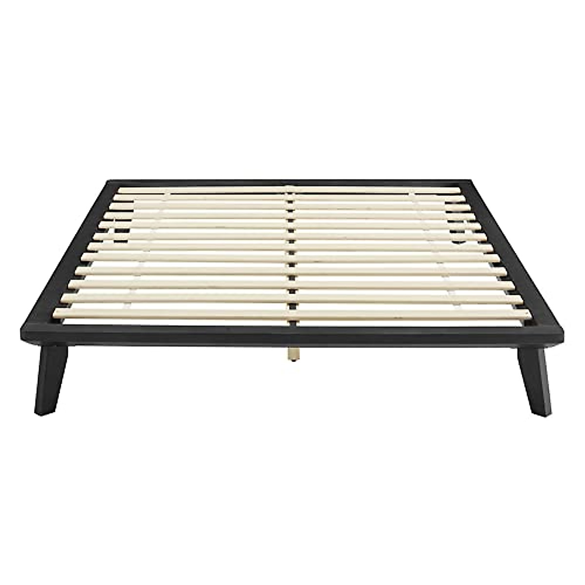 Classic Brands Canton Wood Platform Bed Frame Black, Queen