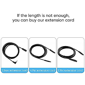 Dash Cam Rear Camera Cable,33 Ft 4 Pin to 2.5mm Male Plug Wire for Mirror Camera Rear View Camera,Car Recorder Reverse Camera Backup Camera Long Replacement Cable Cord Fit Pick-up,Trucks,RV,SUV,Bus