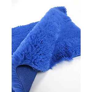 Hug-Z Arctic Rabbit Minky Fabric by The Yard DIY Baby Blankets Decor Clothing Snuggle Shaggy (Orange)