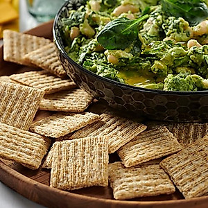 Triscuit Hint of Sea Salt Whole Grain Wheat Crackers, Vegan Crackers, 6 - 8.5 oz Boxes