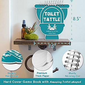 Toilet Games for Adults - Toilet Tattle Hilarious Gift for Couples Random Cool Stuff, Husband Gifts from Wife Funny Couples Gifts, Relationship Conversation Starter, Sudoku, Crossword, Word Search