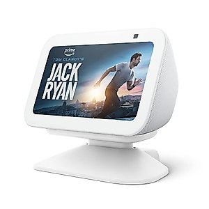 Echo Show 5 (3rd Gen) Adjustable Stand with USB-C Charging Port | Glacier White