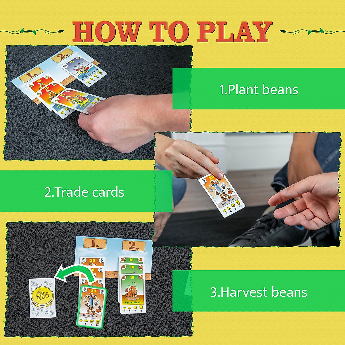 Amigo Games Bohnanza Classic Card Game – Plant & Harvest Your Beans in This Exciting Strategic Game That is Fun for the Whole Family – For Kids & Adults Ages 12 & Older
