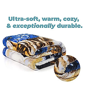 Dawhud Direct Collage Kitten Fleece Blanket for Bed, 75" x 90" Queen Size Cute Fleece Throw Blanket for Girls, Women, Men and Kids - Super Soft Plush Cat Blankets for Cat Lovers Kitty Cats Print Throw