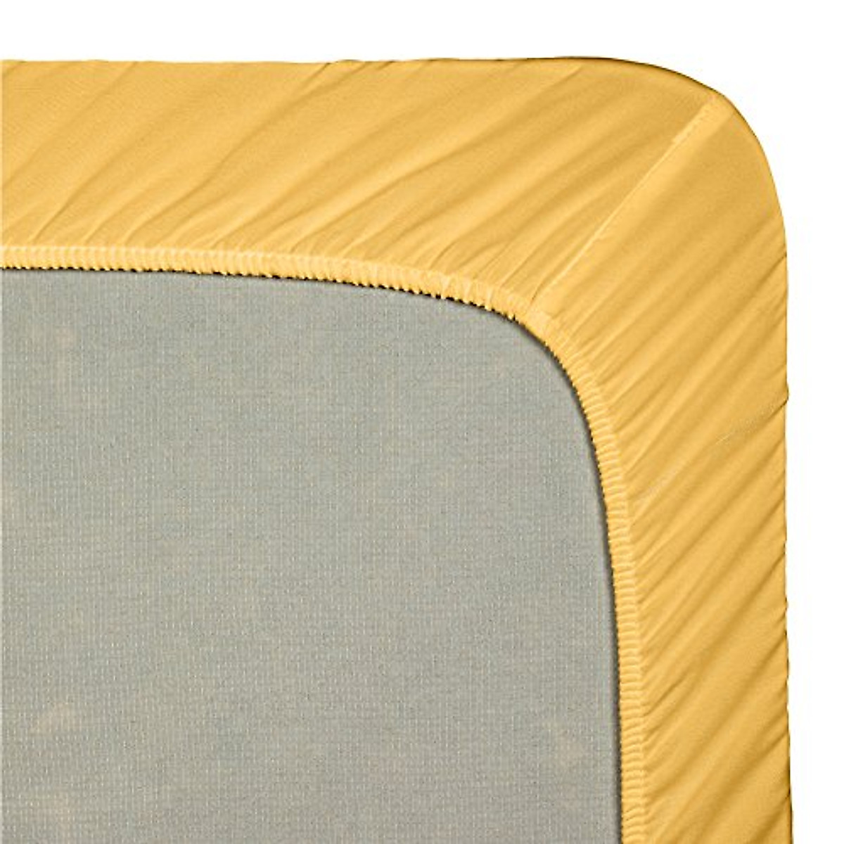 Clara Clark Supreme 1500 Collection 4pc Bed Sheet Set - King Size, Yellow