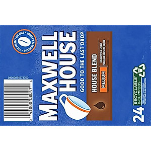 Maxwell House House Blend Medium Roast K-Cup Coffee Pods (24 ct Box)
