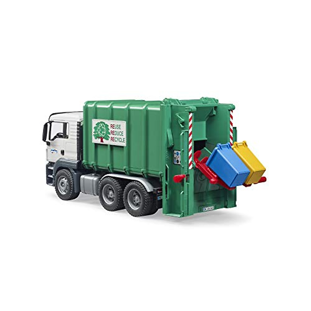 Bruder 03763 Man TGS Rear Loading Garbage Truck - Green