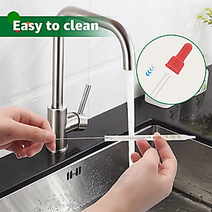 Glass Dropper Pipettes Compatible with Sodastream Bubly Drops Flavors, Flavoring Dropper 1ML Pipette with Graduated Dropper for Sodastream Bubly Bottle, with Cleaning Brush(Colorful)