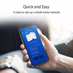 ASUS ZenWiFi Whole-Home Dual-Band Mesh WiFi 6 System XD6 White - 1 Pack, Coverage up to 2,700 sq.ft & 4+ Rooms, 5400Mbps, AiMesh, Lifetime Free Internet Security, Parental Control, Easy Setup