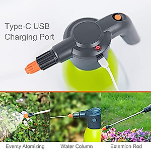 HIFAY ES2-PRO Electric Spray Bottle 2L/0.5Gallon, Portable Handheld Sprayer Spray 60 Bottles On a Single Charge, Automatic Plant Mister for Garden, Fertilizing, Cleaning