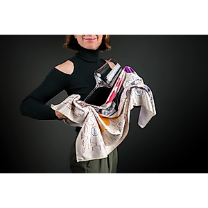 Wine Folly - Microfiber Polishing Cloth For Glass - Large Size (21" x 28") (Different Types of Wine)