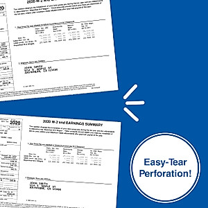 PrintWorks Half Sheet Perforated Paper, 8.5 x 11, 20 lb, 2500 Sheets, White (04116C)