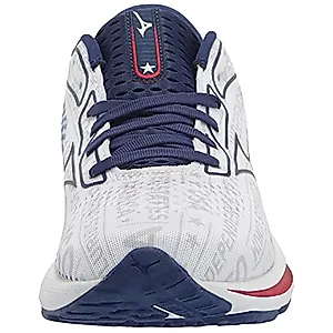 Mizuno Women's Wave Rider 25 Running Shoe, White, 9.5