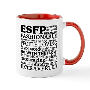 CafePress ESFP Performer Myers Briggs Personality Mugs Ceramic Coffee Mug, Tea Cup 11 oz