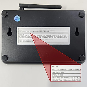 Wuloo Intercoms Wireless for Home 1 Mile Range 22 Channel 100 Digital Code Display Screen, Wireless Intercom System for Home House Business Office, Room to Room Intercom Communication(3Stations White)