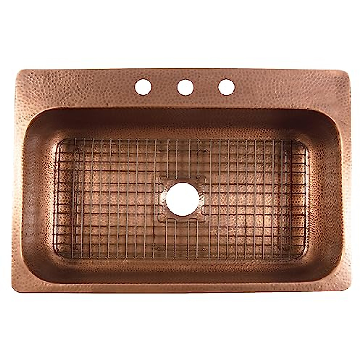 SinkSense Rohe 27.75" x 13.375" Kitchen Sink Bottom Grid, Antique Brown