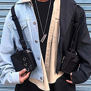 Chest Front Bag Hip Hop Hidden Underarm Strap Waist Packs Bag Adjustable Tactical Shoulder Chest Rig Bag Sport Backpack for Men Women