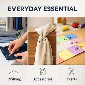 Mr. Pen- Safety Pins, Safety Pins Assorted, 300 Pack, Assorted Safety Pins, Safety Pin, Small Safety Pins, Safety Pins Bulk, Large Safety Pins, Safety Pins for Clothes, 5.4 x 4.4 x 0.7 inch