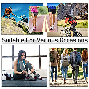 4 Pieces Heel Cushions Protectors Plantar Fasciitis Heel Pads Heel Cushion Inserts Heel Cups Adjustable Breathable Heel Support for Cracked, Dry, Achilles Heels, Heel Pain Relief (L, Black)