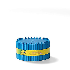 Crayola Round Storage Box - Creative Kids Art Storage Container With Lid For Storing Pens, Pencils, Crayons And Other Craft Supplies, Cerulean, Kids 3+ Years