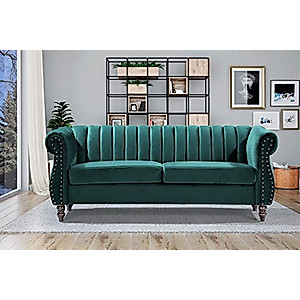 US Pride Furniture S5647-SF+LV Sofas, Green