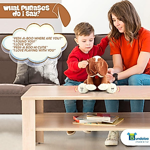 Bundaloo Animated Plush Peek A Boo Singing Dog with Floppy Ears | Plays Peek-A-Boo with Ears & Sings Do Your Ears Hang Low