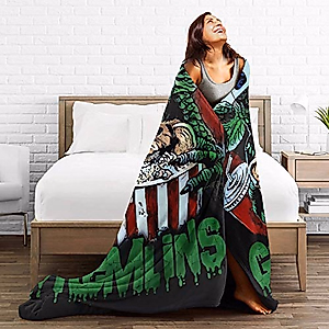 Needlove Gremlins-Gizmo Throw Blanket Suitable Ultra Soft Weighted Bedding Fleece Blanket for Sofa Bed Office 60"x50" Travel Multi-Size for Adult