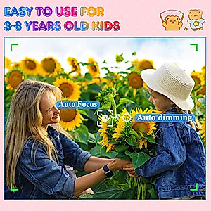 QUTOGO Kids Camera for Girls, HD Video Digital Camera for Kids, Girls Birthday Gifts Toys Children Kid Selfie Camera with 32GB Card, Toddler Camera for 3 4 5 6 8 10 11 12 Year Old, Pink