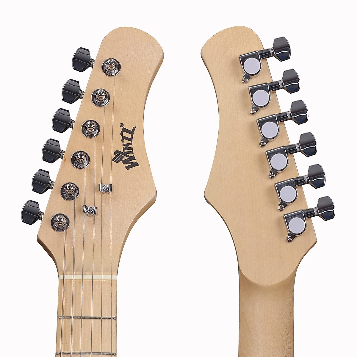 WINZZ EGM100 30 Inches Real Kids Electric Guitar with Beginner Kit, Right Handed, Blueburst