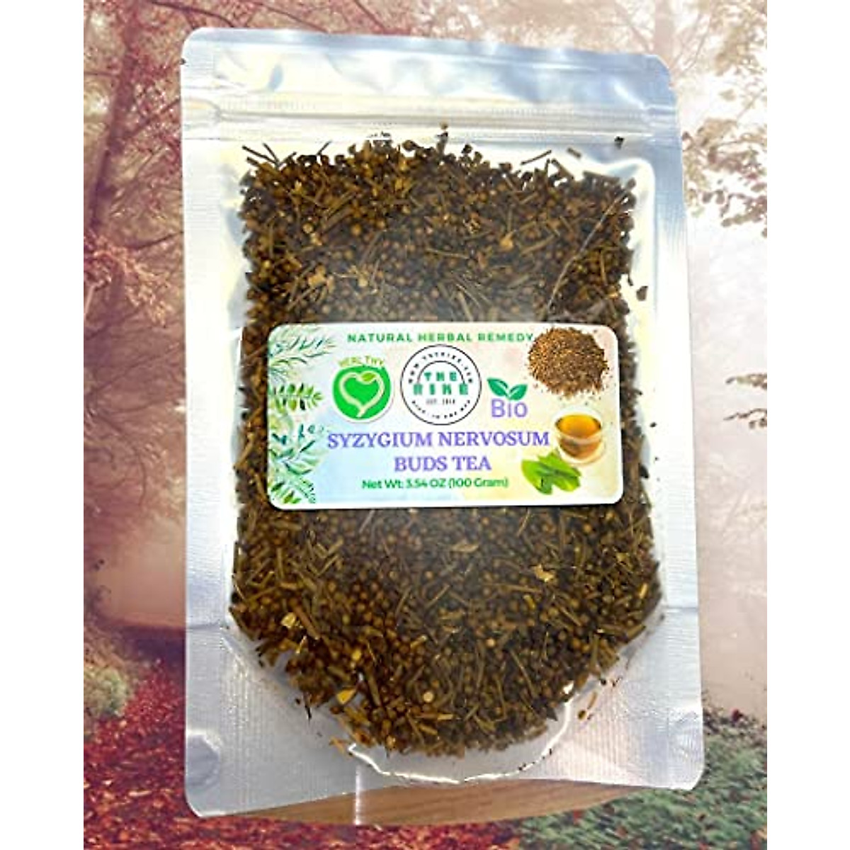 Nu Voi Herbal Tea 100 Gram Syzygium Nervosum Tea Cleistocalyx Operculatus C. Nervosum for Antioxidants, Skin Health, Stress Relief, Boost Energy, Immune System