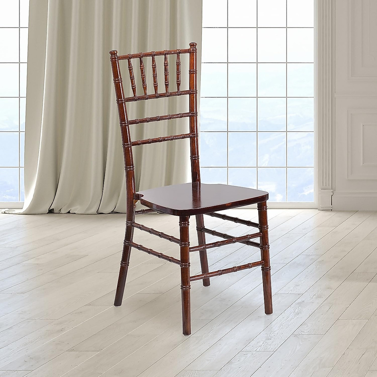 Flash Furniture HERCULES Series Fruitwood Chiavari Chair, 18"D x 15.75"W x 36.25"H, Set of 1