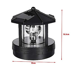 Yuanhong Solar LED Rotating Lighthouse Light, Garden Lawn Lamp Lighting for Yard Outdoor Home Decor