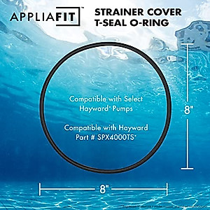 AppliaFit Strainer Cover T-Seal O-ring Compatible with Hayward SPX4000TS for Hayward Northstar Pool Pumps (2003-2007) (1-Pack)