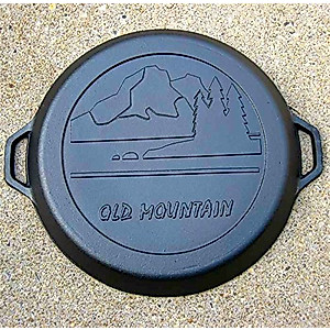 Skillet- Cast Iron 19.5" - Old Mountain - Pre-Seasoned