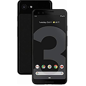 Google Pixel 3 Unlocked GSM/CDMA - US Warranty (Direct from Google) (Black, 64GB) (Renewed)