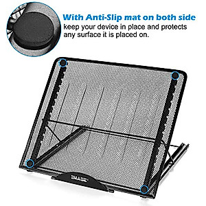 IMAGE Large Version Stand Ventilated Adjustable Light Box Laptop Pad Stand, Multifunction(12 Angles) Skidding Prevented Tracing Holder for AGPtek/Huion A3 A4 LED Tracing Light Pad & Diamond Painting