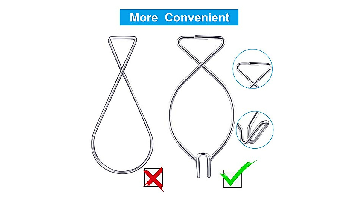 Drop Ceiling Clips - 48 Durable Hooks for Decorations & Events