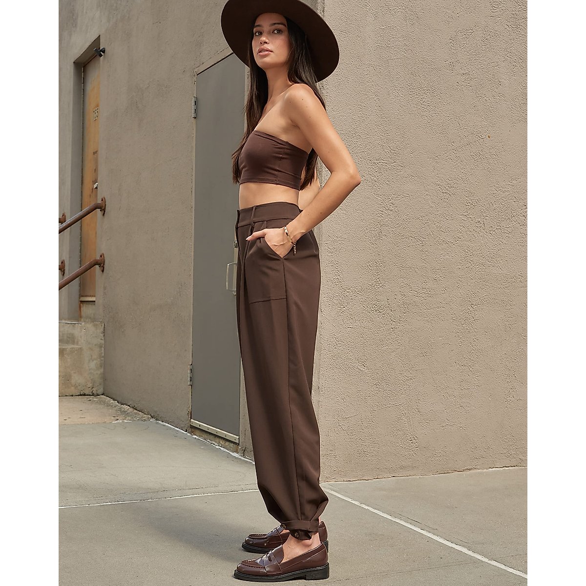 The Drop Women's Java High Waist Utility Pants by @Coveteur, 3X, Plus Size
