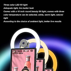 All in One Live Broadcast Machine for Android 11.0, 15.6 Inch Large Screen Desktop Live Streaming Equipment with WiFi and BT 5.0, Phone Screen Casting, 4 Camera Screens (US Plug)