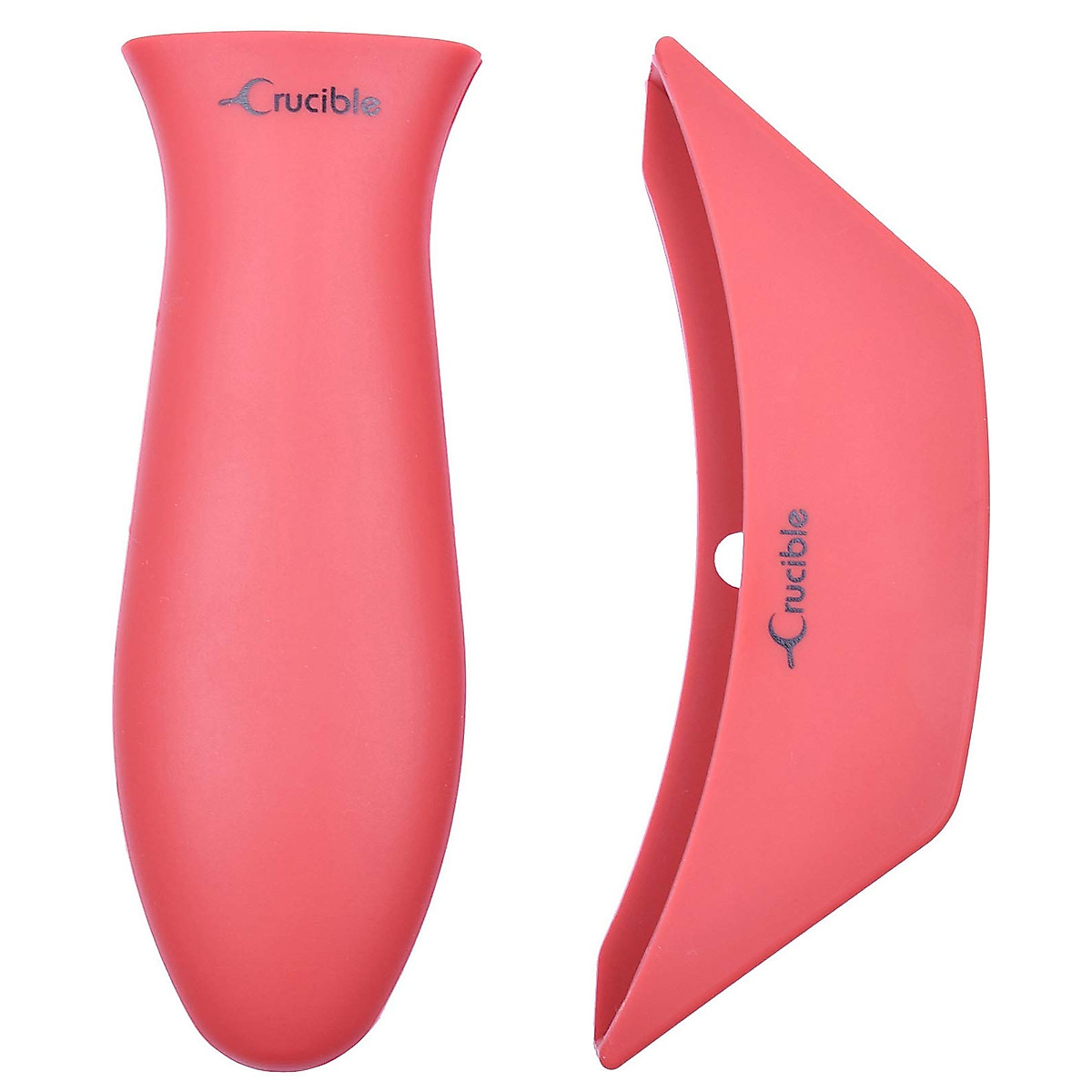 Silicone Hot Handle Holder + Assist Holder, Potholder (2-Pack Mix Red) for Cast Iron Skillets, Pans, Frying Pans & Griddles, Metal and Aluminum Cookware Handles - Sleeve Grip, Handle Cover