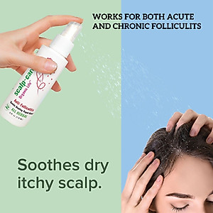 Herbal Dermatitis Dry Shampoo, Itchy Scalp Folliculitis Solution with Leave-In Tea Tree Oil Anti-Dandruff Conditioner for Men and Women. Safe and Effective for Sensitive Skin and Scalp.