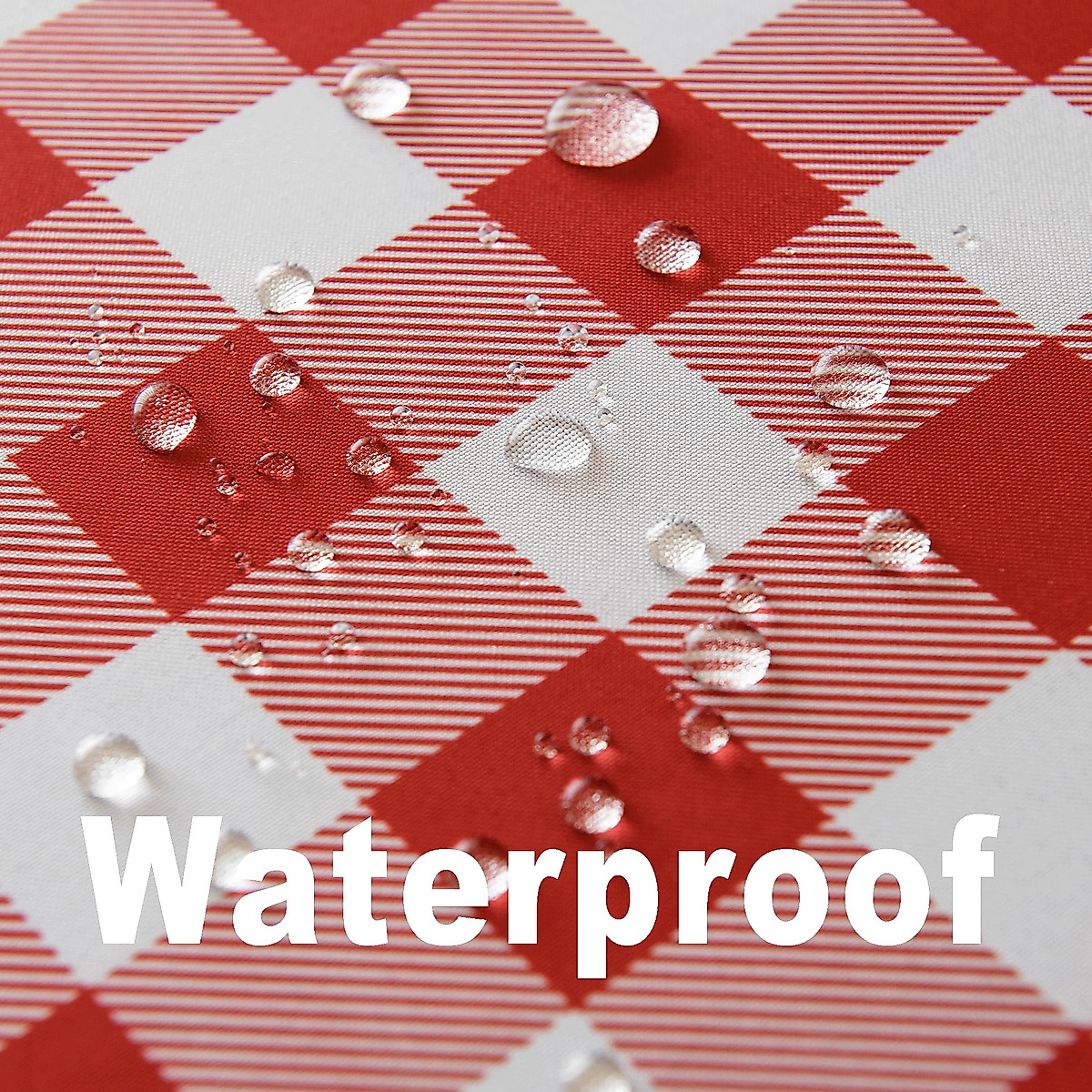 Essifunia Waterproof Checkered Tablecloth Fabric - Rectangle 58x84 Inch Classic Gingham Buffalo Plaid Table Cloth for Indoor/Outdoor Use - Washable Table Cover for Kitchen, BBQs, and Parties