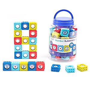 Educational Insights Number BubbleBrix - Toddler Learning Toys, Learn Numbers, Fidget Popper Learning Toys, Gift for Kids Ages 3+