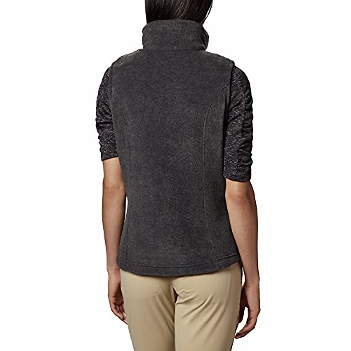 Columbia Women's Benton Springs Vest, Charcoal Heather, XX-Large