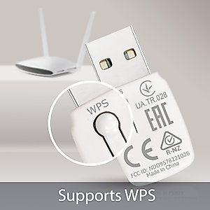 Edimax Wi-Fi 4 802.11n Mini USB Adapter, Works with Raspberry Pi, Wireless N300 Dongle, 300Mbps throughput, Auto-Power Adjustment for energy saving, Win 10 Plug-n-Play, Mac OS, Linux, EW-7722UTn V2